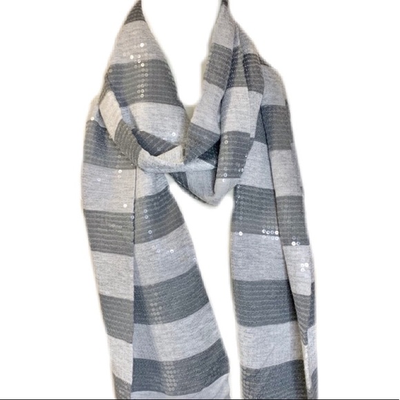 Club Monaco | Accessories | Club Monaco Sequin Striped Scarf | Poshmark